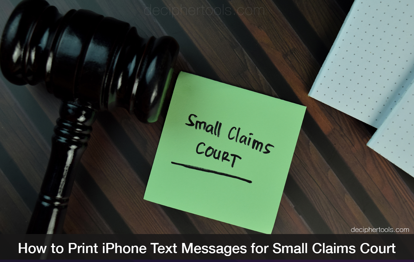 How To Print IPhone Text Messages For Small Claims Court Evidence