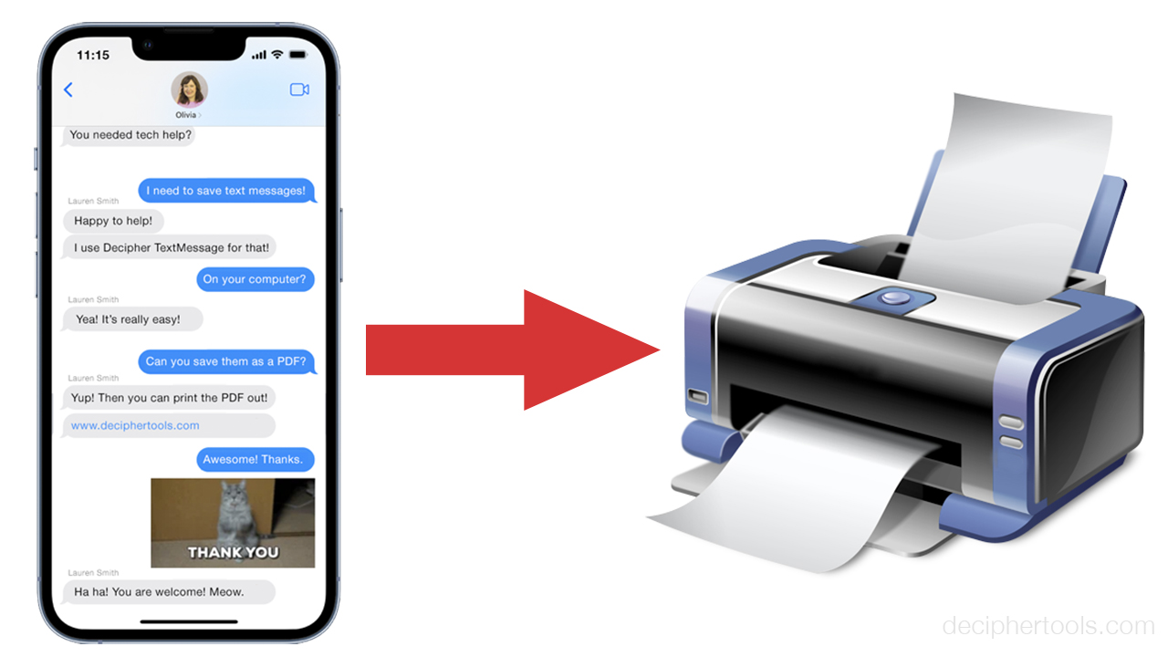 Two Ways To Print Text Messages From IPhone